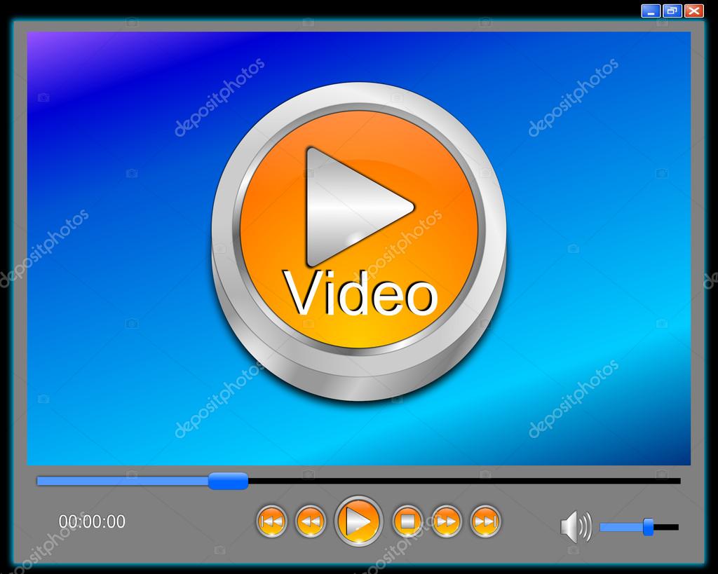 Media player interface Stock Illustration by ©wwwebmeister #53162549