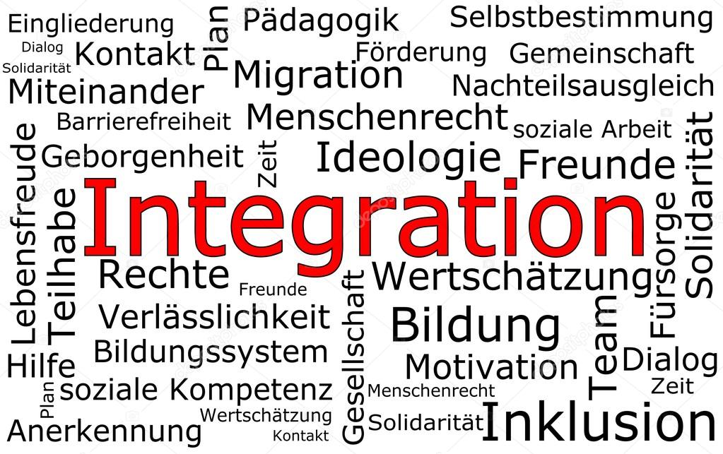 Integration Wordcloud in german — Stock Photo © wwwebmeister #67251511
