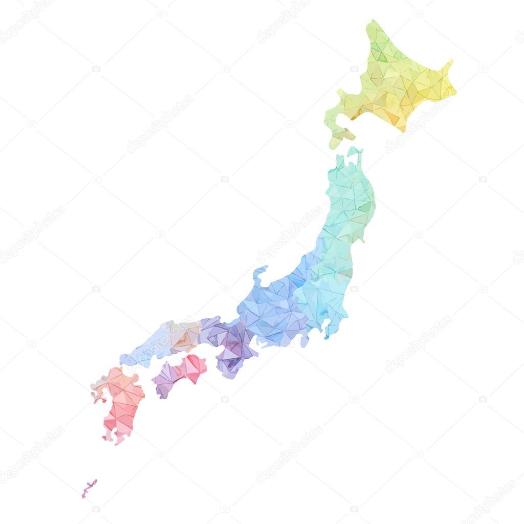 Japan Map Vector High Detailed — Stock Vector © bossaviva #108686360