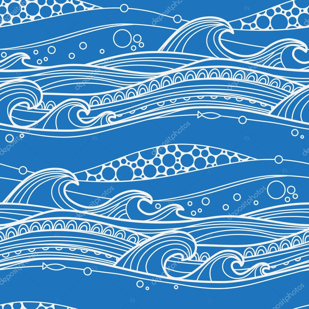 Sea wave pattern Stock Vector by ©Irmairma 102555074 Sea wave pattern Stock Vector by ©Irmairma 102555074
