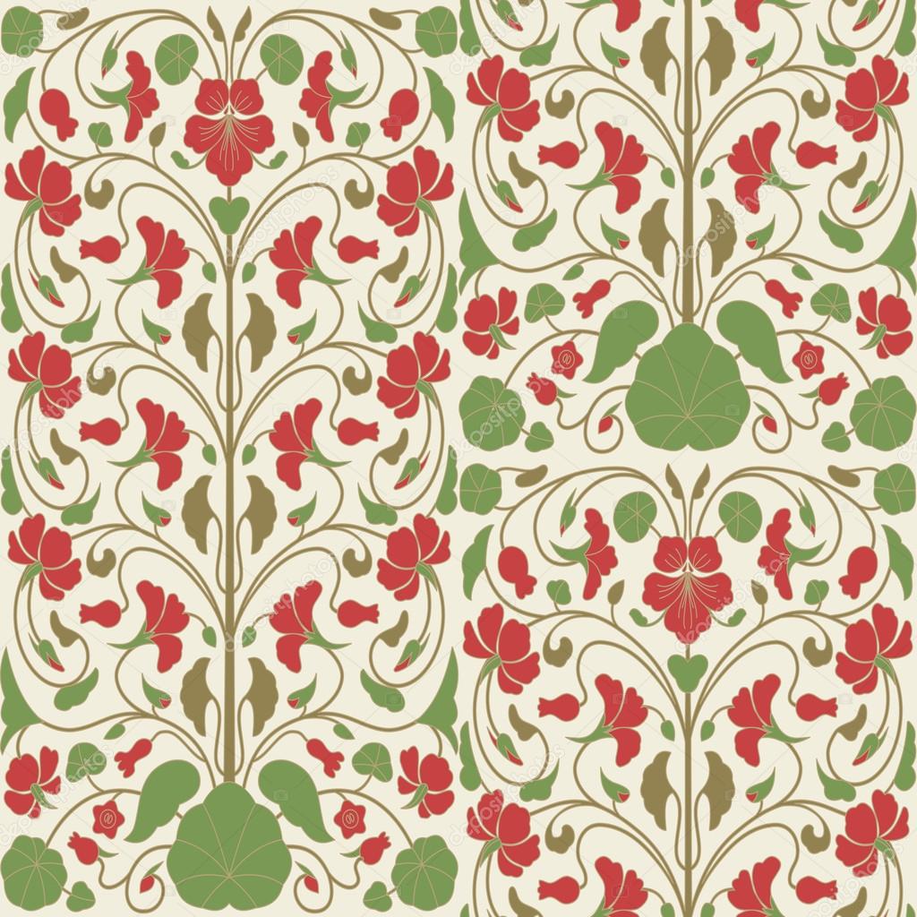 Seamless floral pattern in eastern style Stock Vector Image by ...