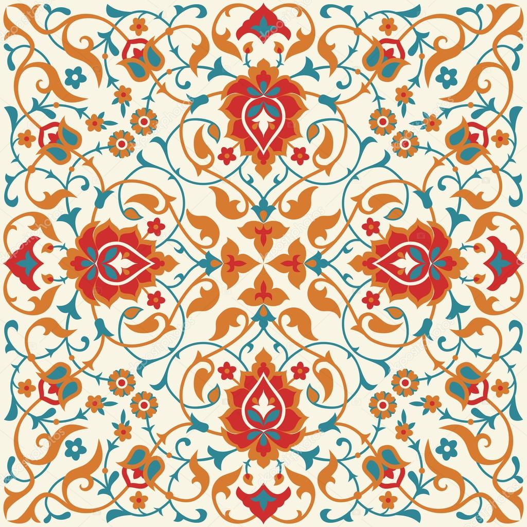 Floral decor in Eastern style Stock Vector by ©Irmairma 124649928
