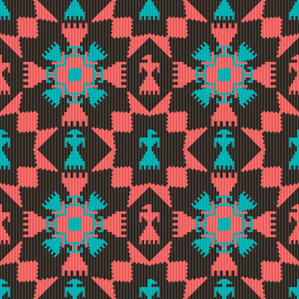 Seamless textile pattern in native american style — Stock Vector ...