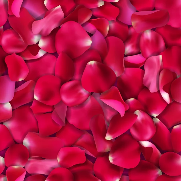 Seamless valentine background with falling red rose petals on gray ...