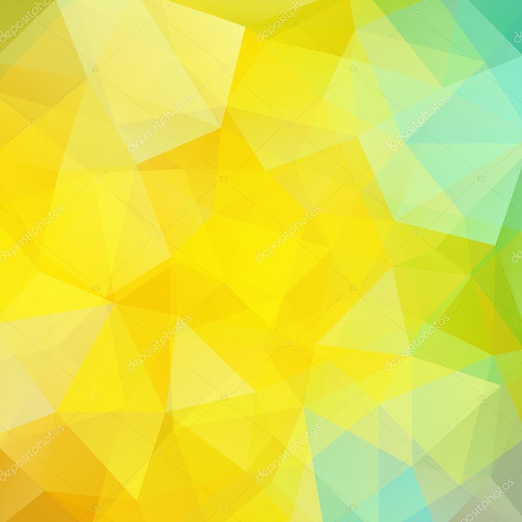 Background of geometric shapes. Yellow mosaic pattern. Vector EPS 10 ...