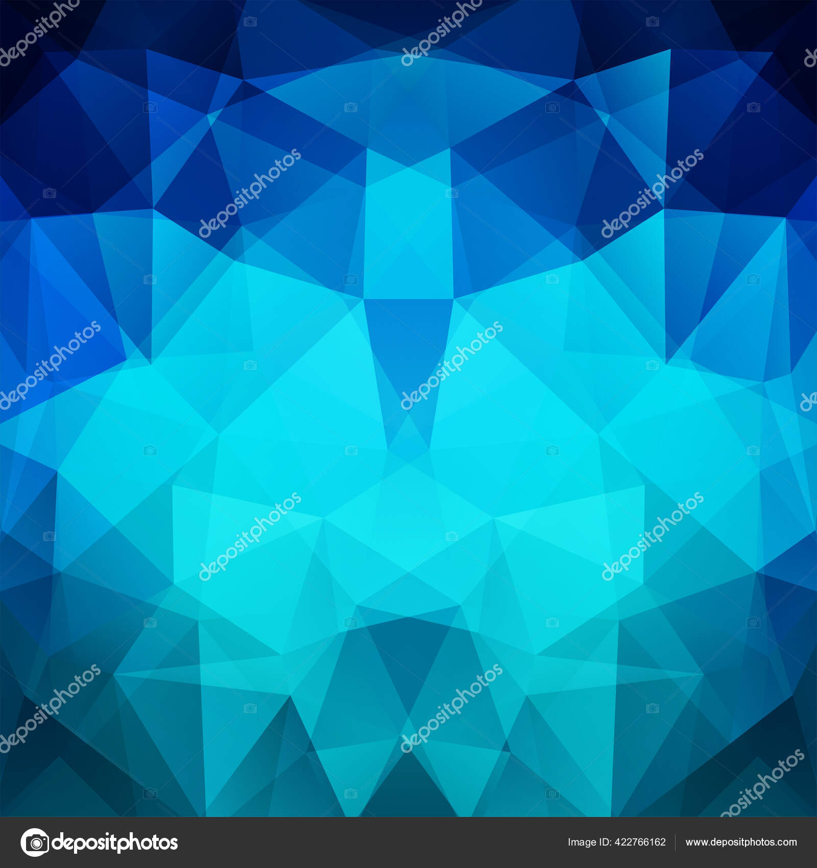 Background Made Blue Triangles Square Composition Geometric Shapes Eps Stock Vector by ...