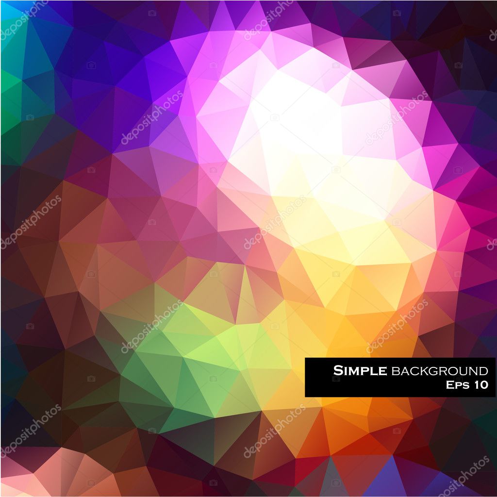 Triangles geometric background Stock Vector by ©tashechka 66287813