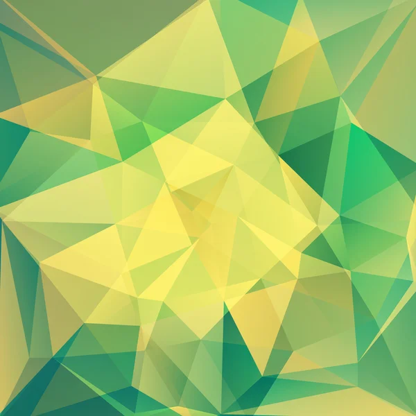 Abstract geometric background with triangles. Green, yellow colors ...