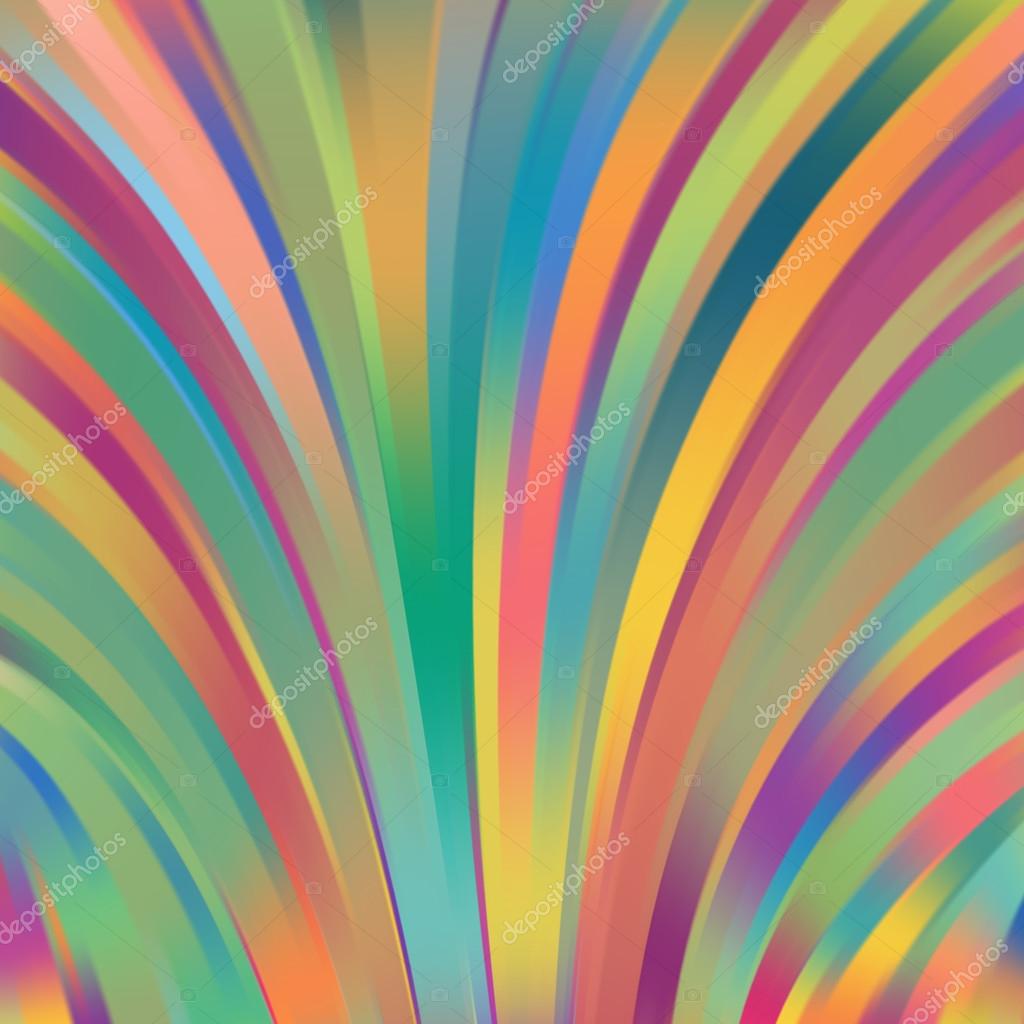 Colorful smooth light pastel lines background.Red, orange, yellow ...