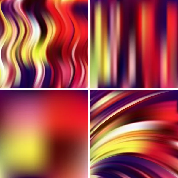 Set of four square backgrounds. Abstract vector illustration of ...