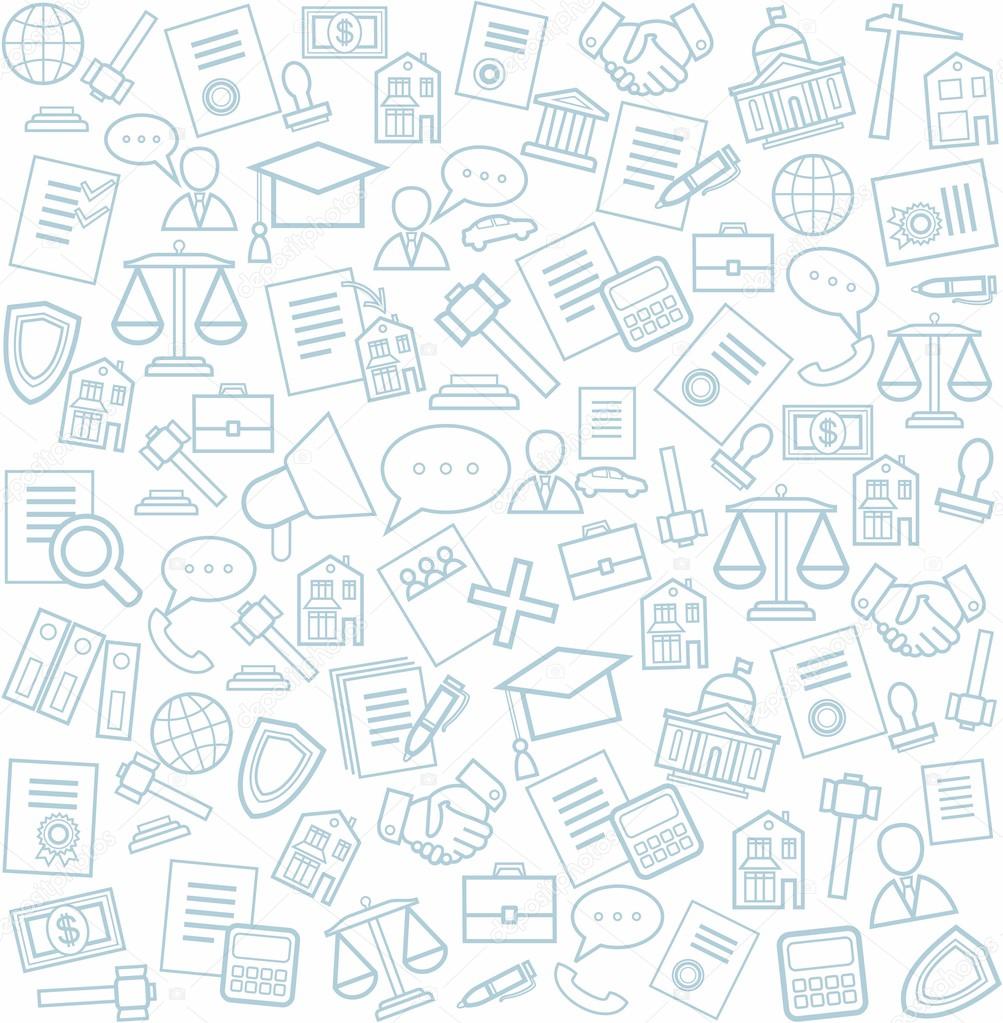 Legal services, background, seamless, white. Stock Vector Image by ...