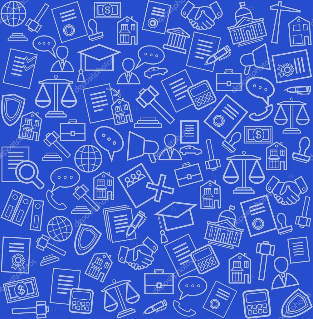 Legal services, blue background, seamless. Stock Vector Image by ...