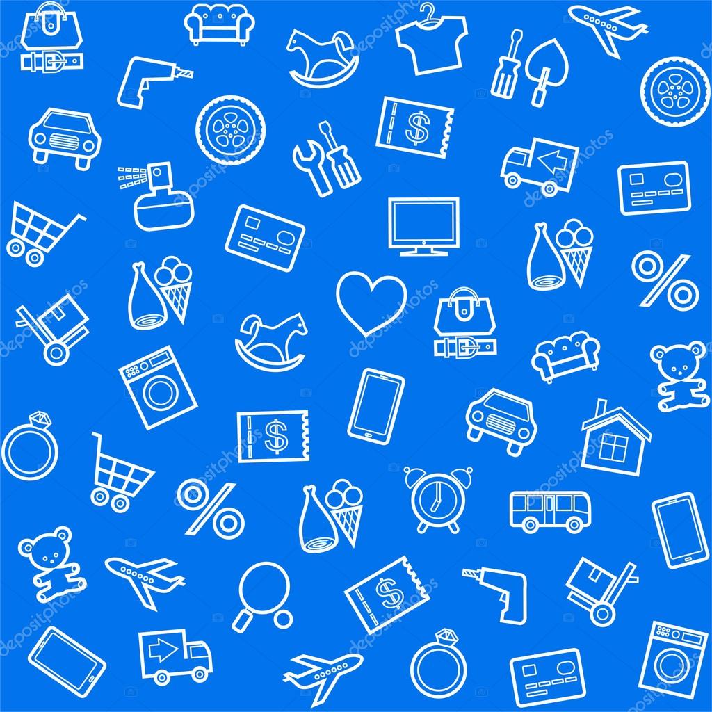 Background, seamless, blue, product categories, online store. Stock ...