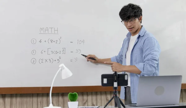 Asian university teachers are teaching mathematics with smart phone to ...