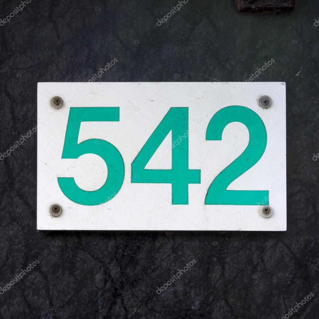 House number 542 — Stock Photo © papparaffie #87323646