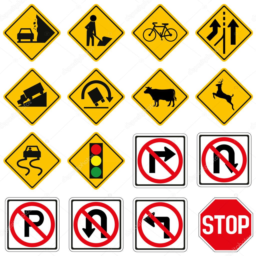 Standard Traffic sign collection. High quality Stock Vector by ...