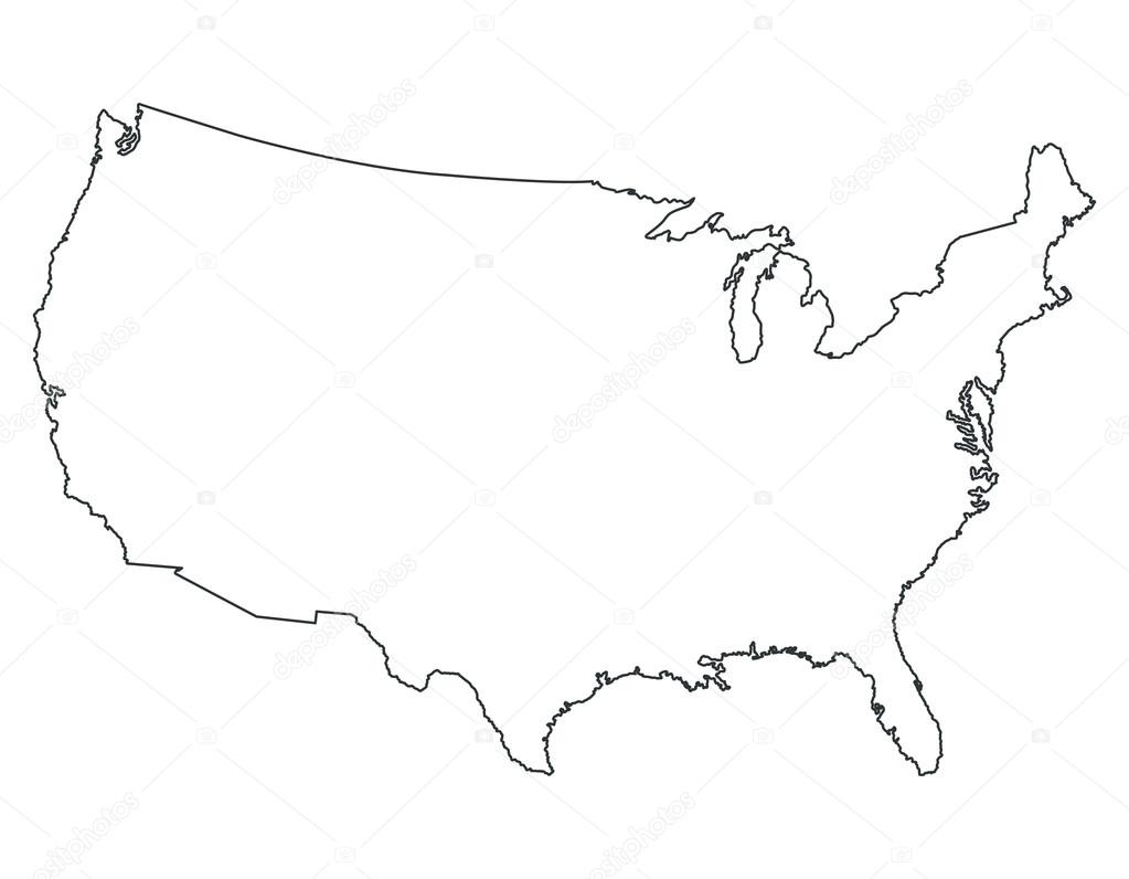 United States map Stock Vector Image by ©29Mokara #71264779