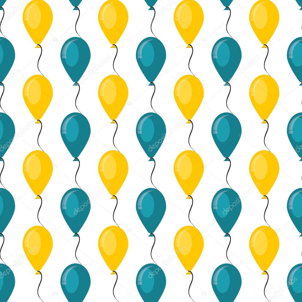 Balloons seamless pattern background ⬇ Vector Image by © DanyliukI ...