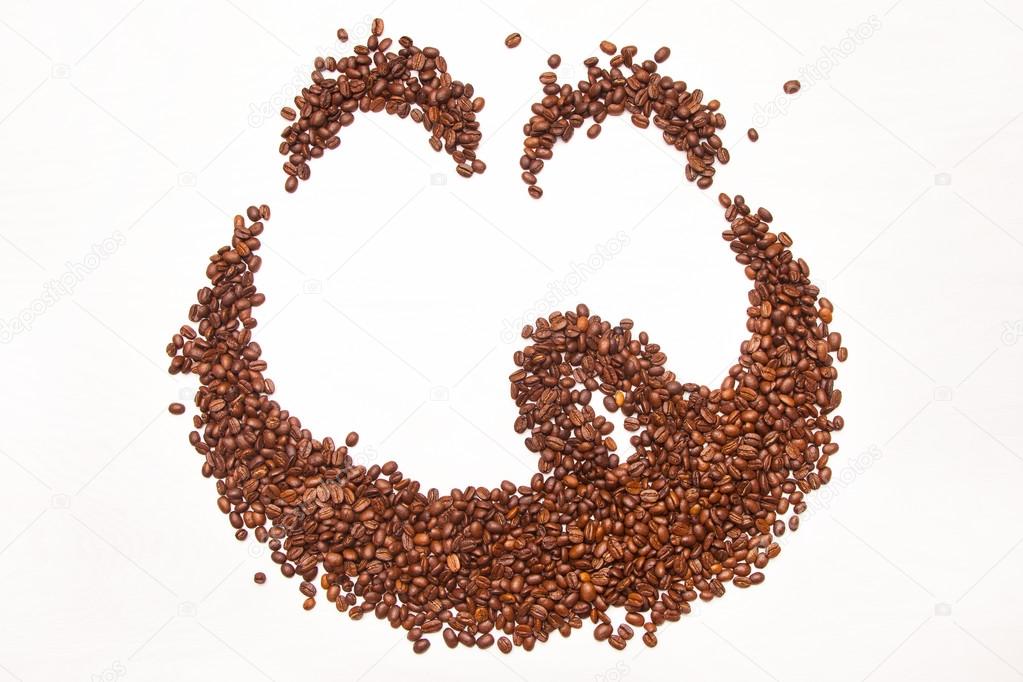 Face In Coffee Beans