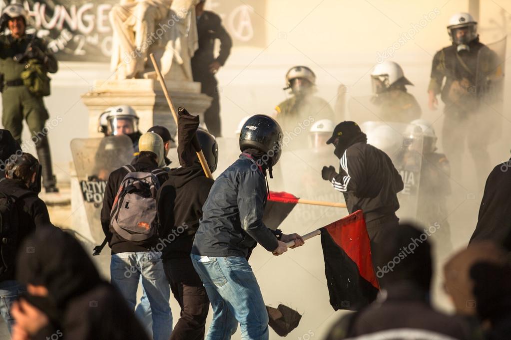 Leftist and anarchist groups – Stock Editorial Photo © dimaberkut #72958365