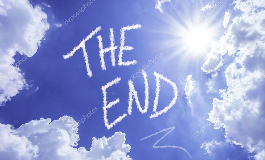 The End written on a beautiful sky — Stockfoto © filipefrazao #62886171