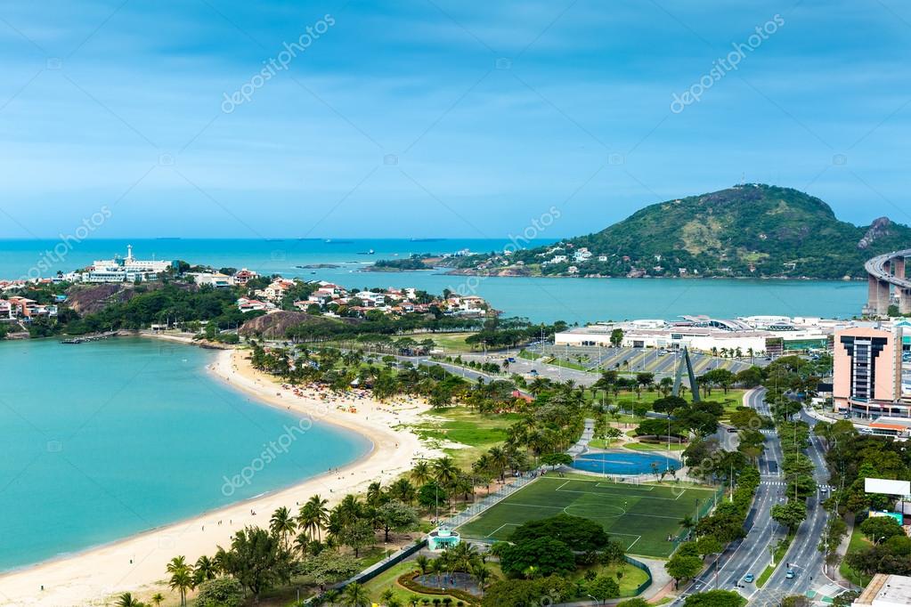 Canto praia (Praia do Canto) em Vitoria, Espírito Santo, Brasil — Stock ...