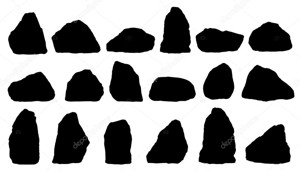 Stone silhouettes Stock Vector Image by ©yyanng #52601071