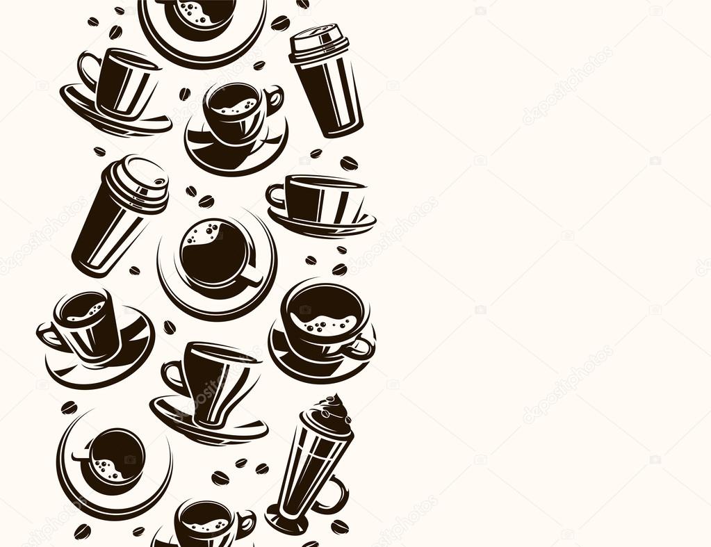 Coffee background. Vector Stock Vector Image by ©Vasilev_Ki #113687428