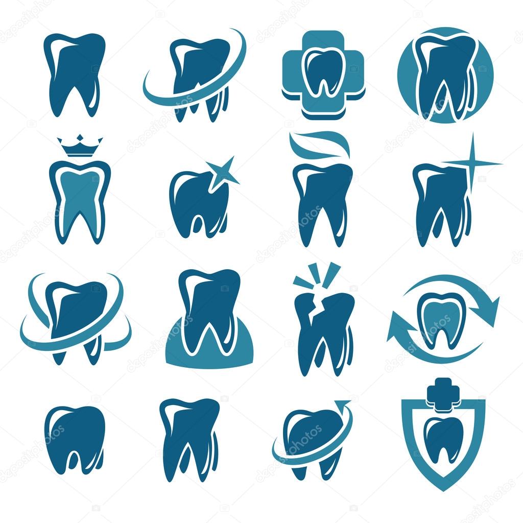 Teeth collection set. Vector Stock Vector Image by ©Vasilev_Ki #124638106