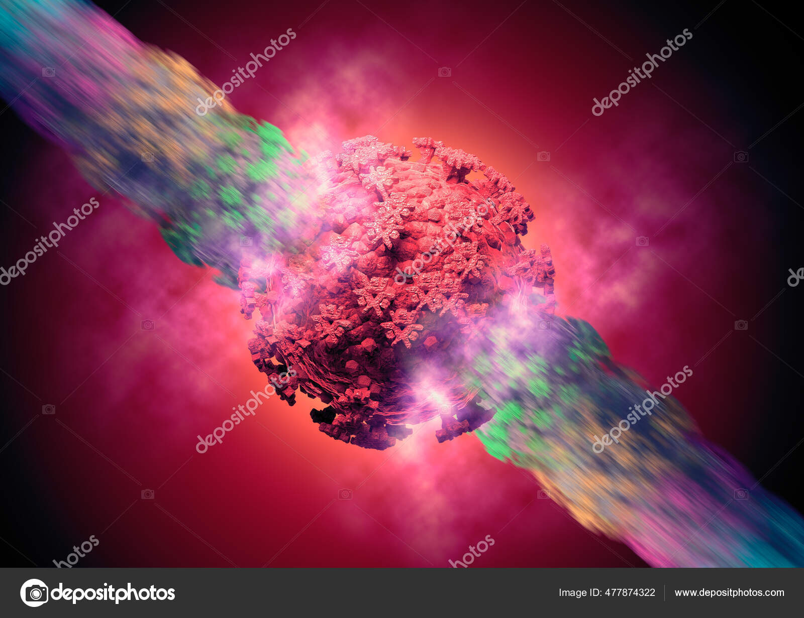 Coronavirus Mutation New Variant Strain Sars Cov Microscopic View 617 ...