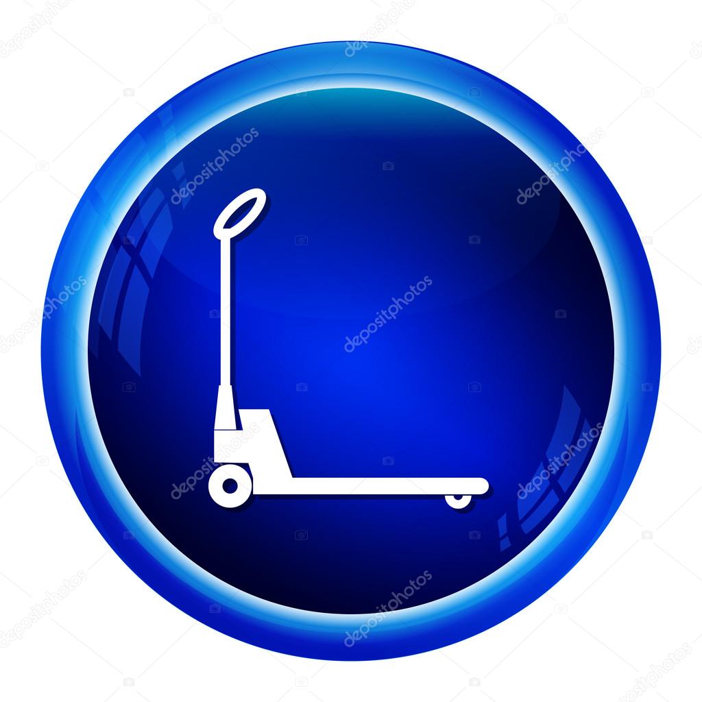 Hand pallet jack lift sign, Hand Pallet Truck icon — Stock Vector ...