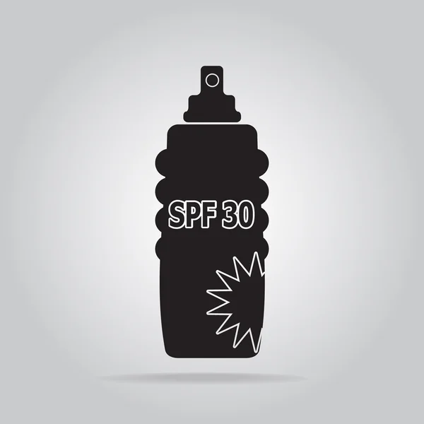 Sunscreen spray in hand icon, sunblock SPF 30 ⬇ Vector Image by ...