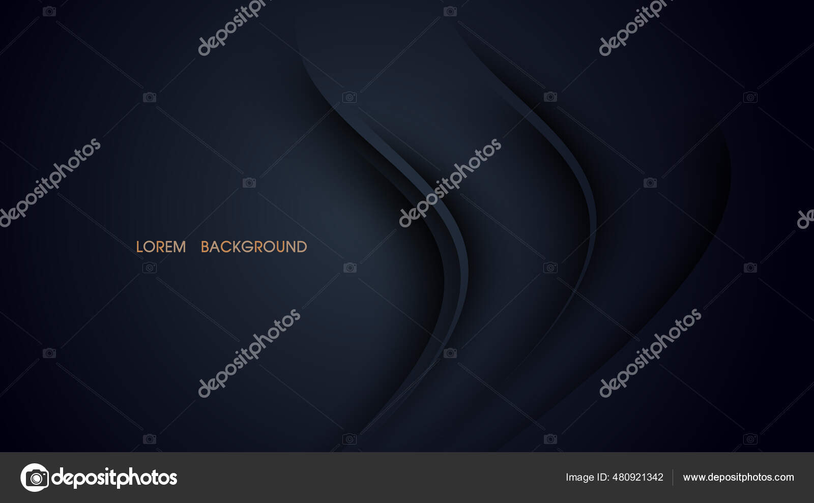 Black Abstract Layer Illustration Background Card Annual Business ...