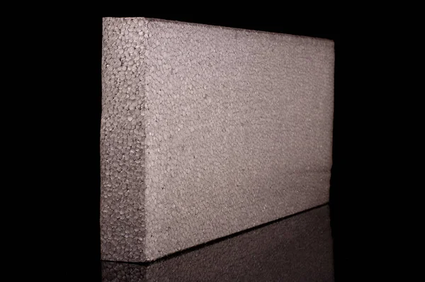 Block of thermal insulation with graphite polystyrene for thermal ...