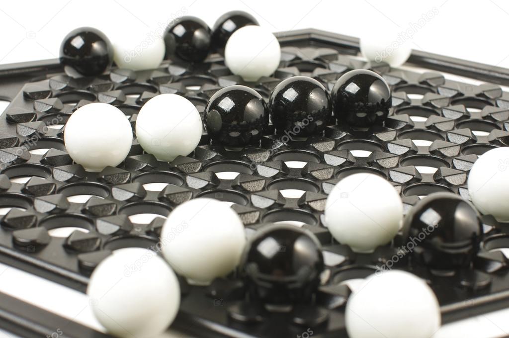 Playing Abalone board game — Stock Photo © amphoto #61286793