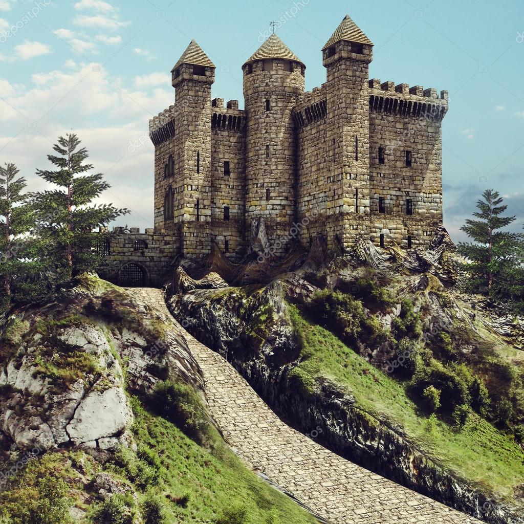 Old stone castle — Stock Photo © FairytaleDesign #111630664 Old stone castle — Stock Photo © FairytaleDesign #111630664