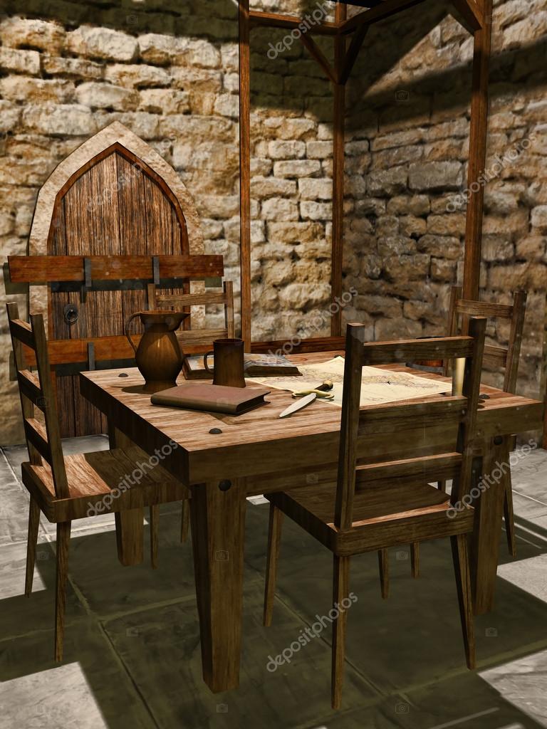 Interior of a medieval watchtower — Stock Photo © FairytaleDesign #52942373