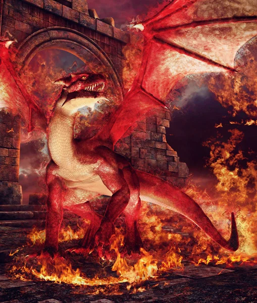 Red dragon Stock Photos, Royalty Free Red dragon Images | Depositphotos