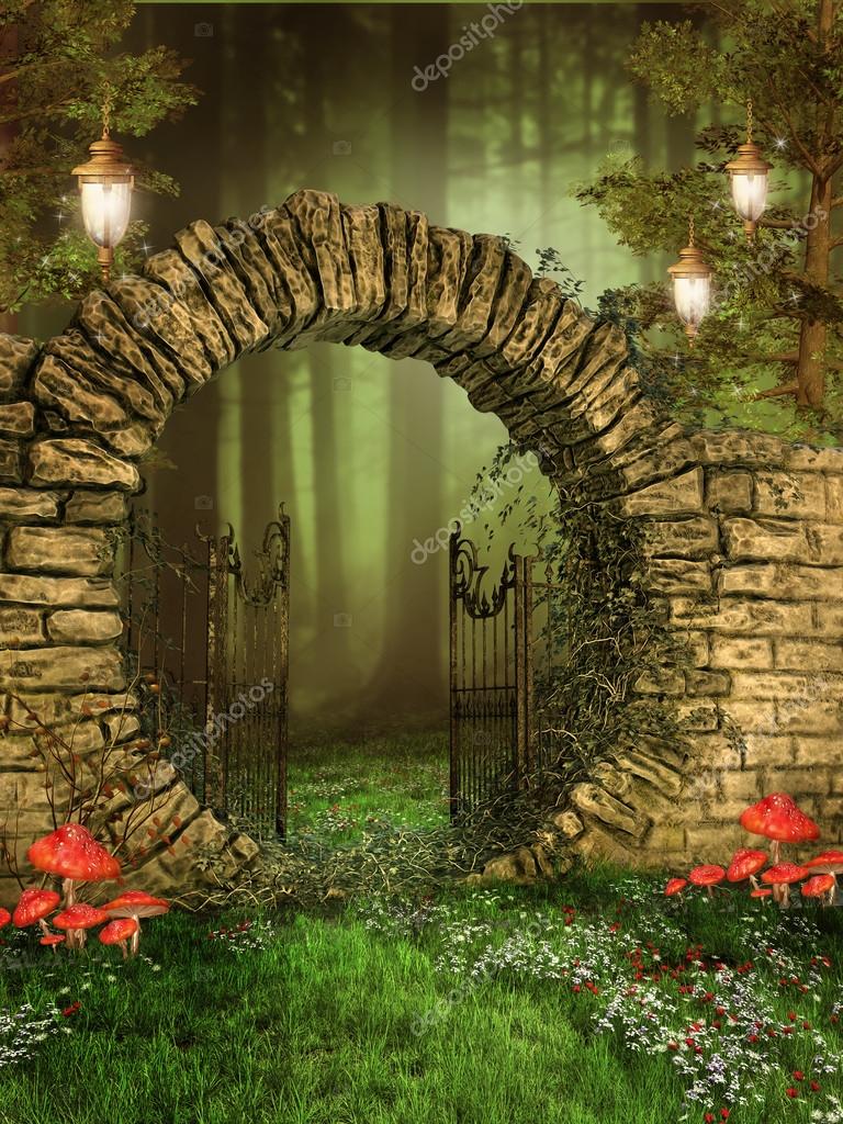 Entrance to a forest — Stock Photo © FairytaleDesign #66191183