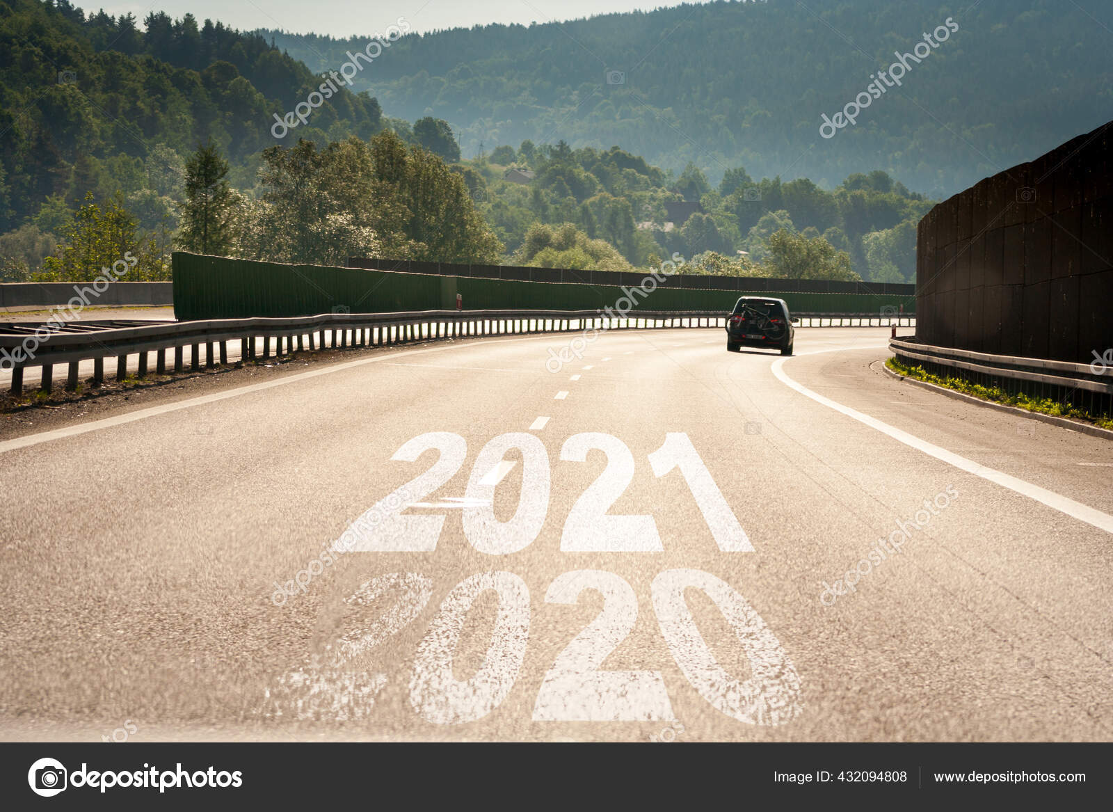 Word 2021 Written Highway Asphalt Road Concept New Year 2021 — Stock ... Word 2021 Written Highway Asphalt Road Concept New Year 2021 — Stock ...