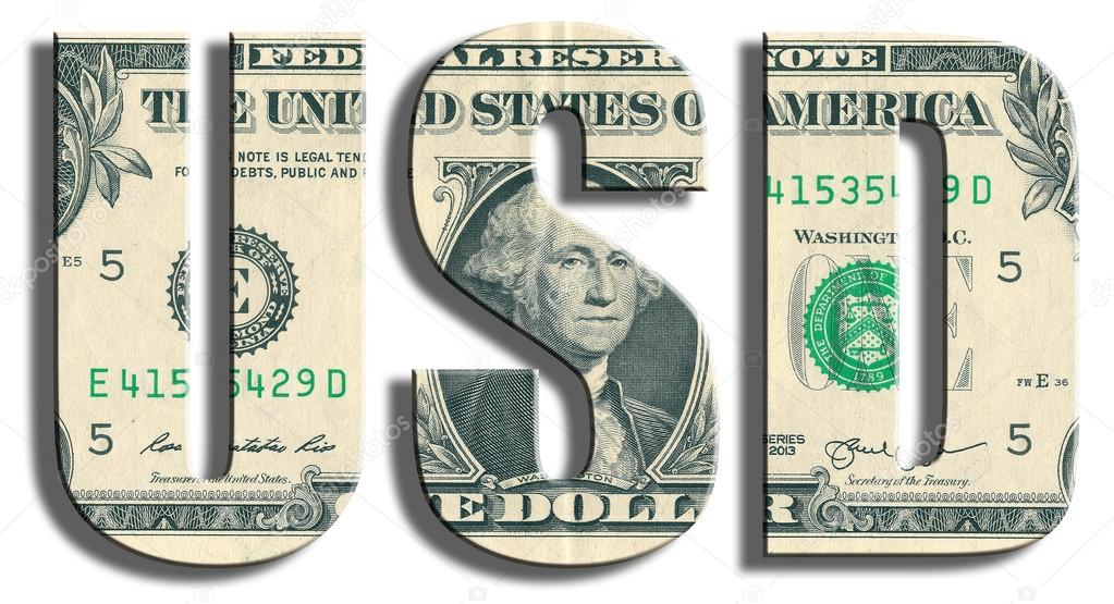 USD - American Dollar symbol. US Dollar texture. — Stock Photo ...