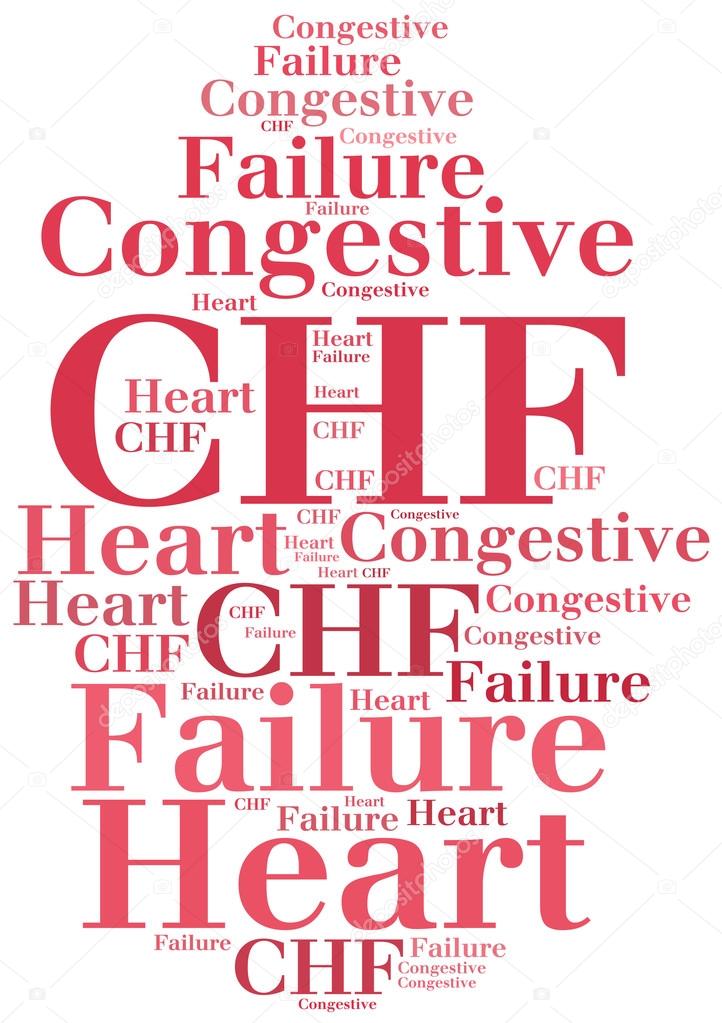 CHF - Congestive Heart Failure. Disease abbreviation concept. — Stock ...