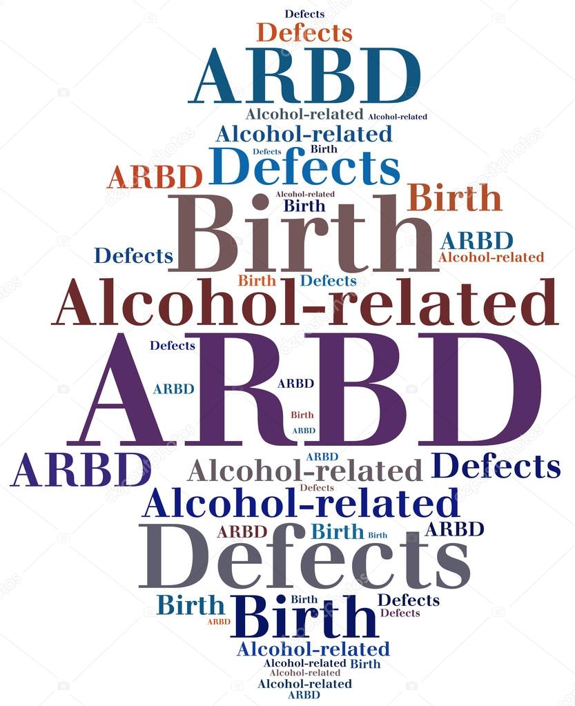 ARBD - Alcohol-related Birth Defect. Disease concept. — Stock Photo ...