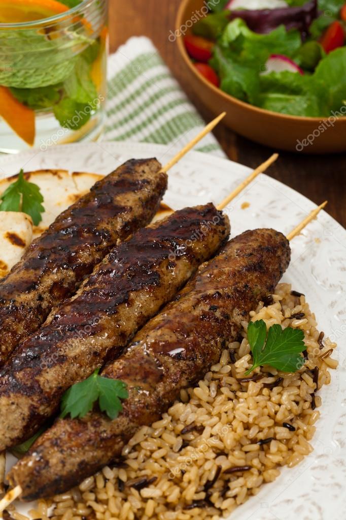 Ground Lamb Kebabs Stock Photo by ©alisafarov 104636534