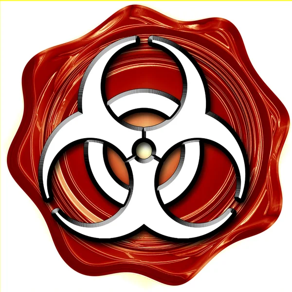 How to draw the toxic symbol | Biohazard Symbol Vector Drawing — Stock ...