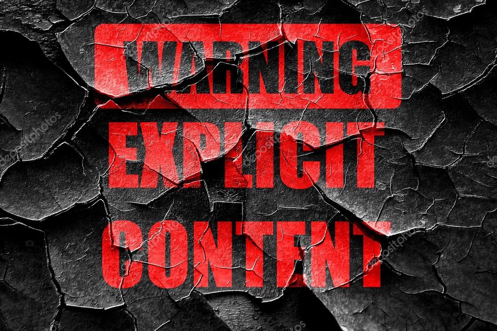 Grunge cracked Explicit content sign Stock Photo by ©ellandar 104561044