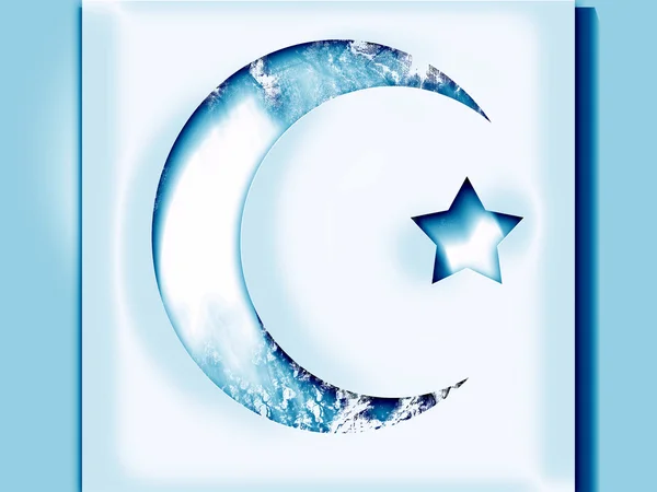 Blue Islam Symbol