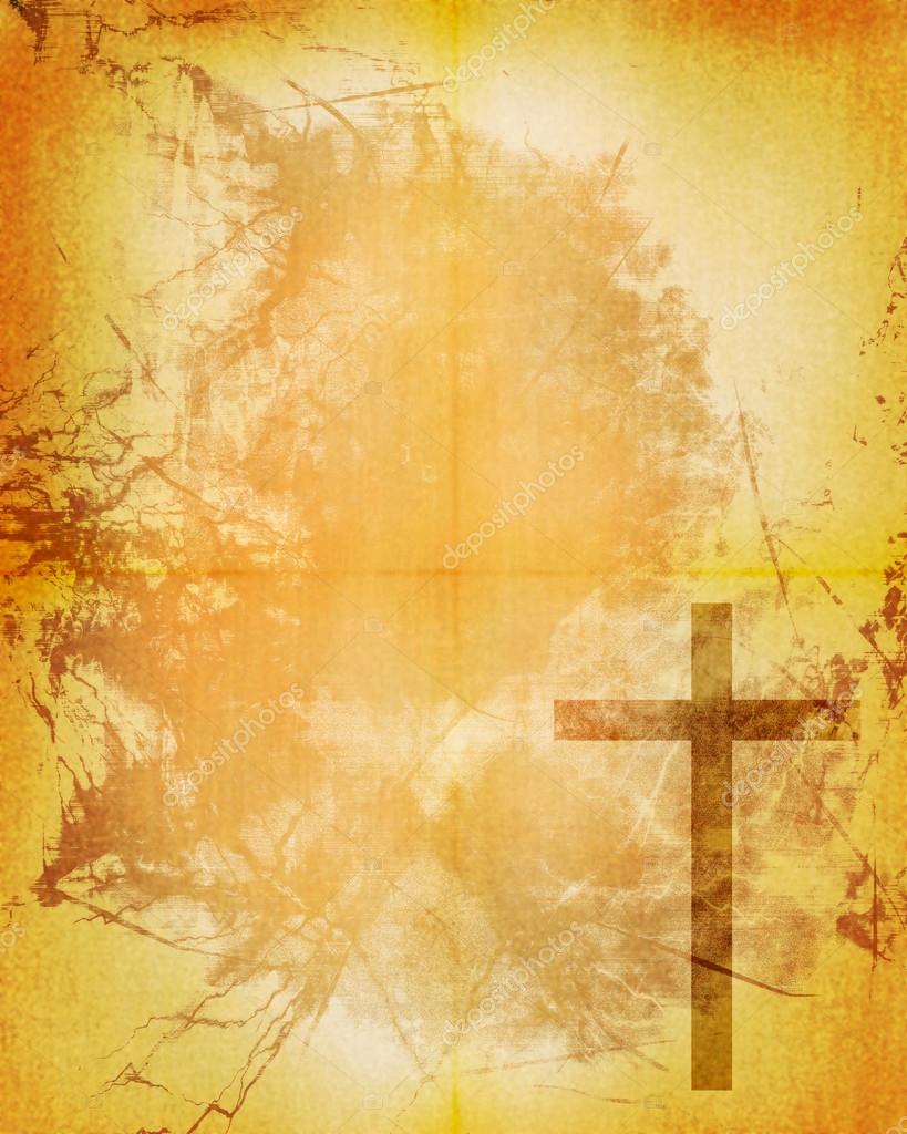 Christian cross on paper background — Stock Photo © ellandar #99248868