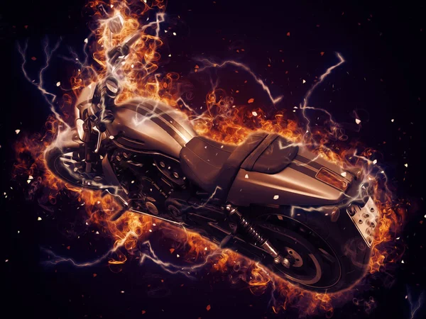 Fiery motorcycle Stock Photos, Royalty Free Fiery motorcycle Images | Depositphotos