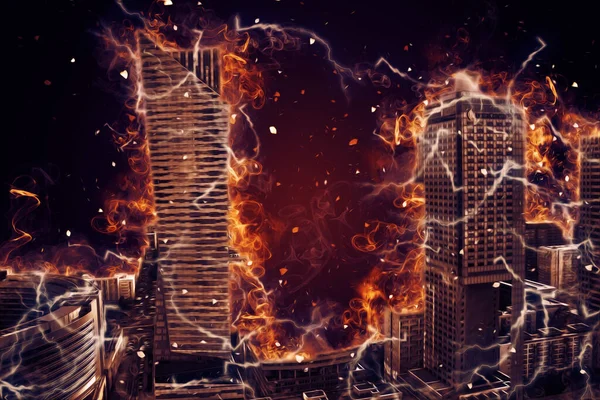 City On Fire Wallpaper